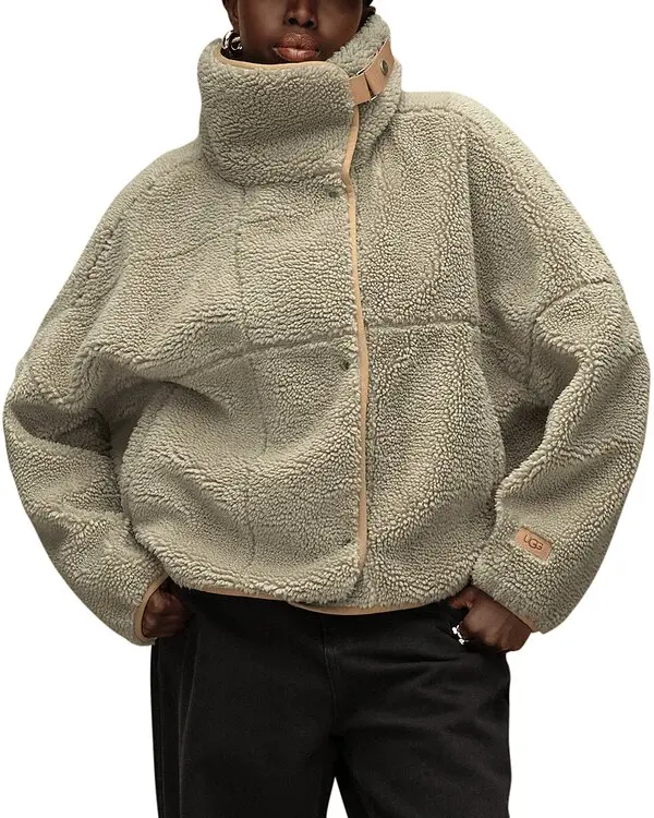 UGG Raynie Relaxed Sherpa Fleece Jacket - Vinito