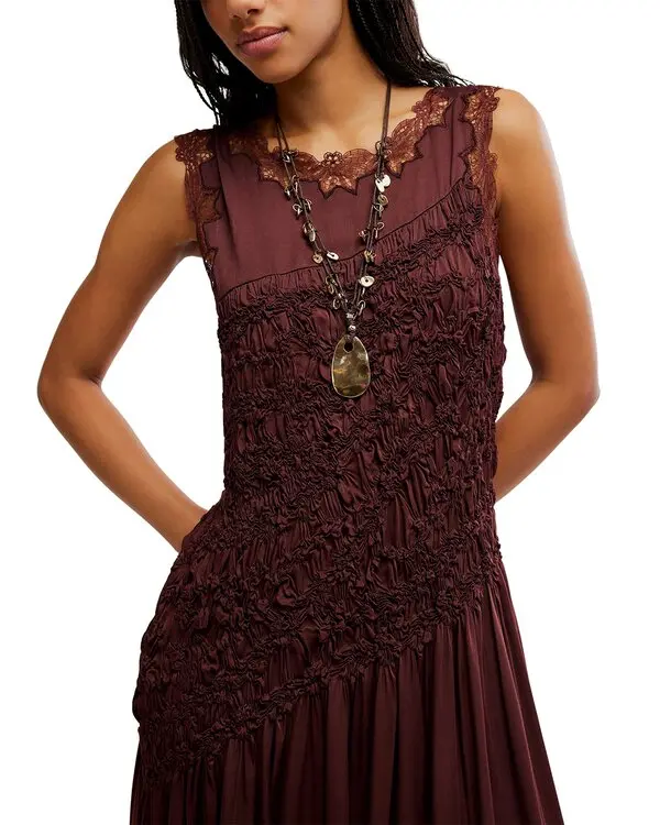 Free People Anora Lace Trim Maxi Dress