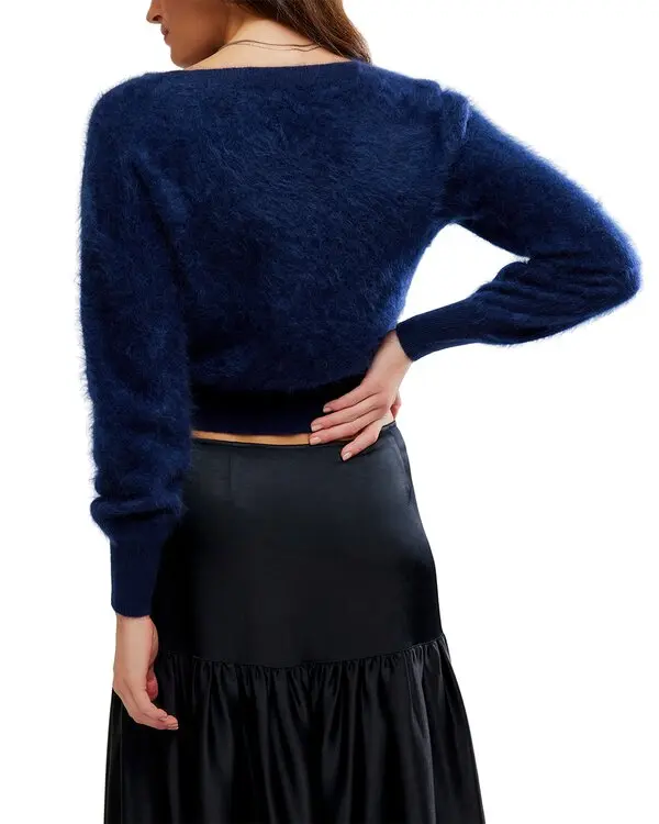 Free People Wtf Felicia Brushed Cashmere Sweater