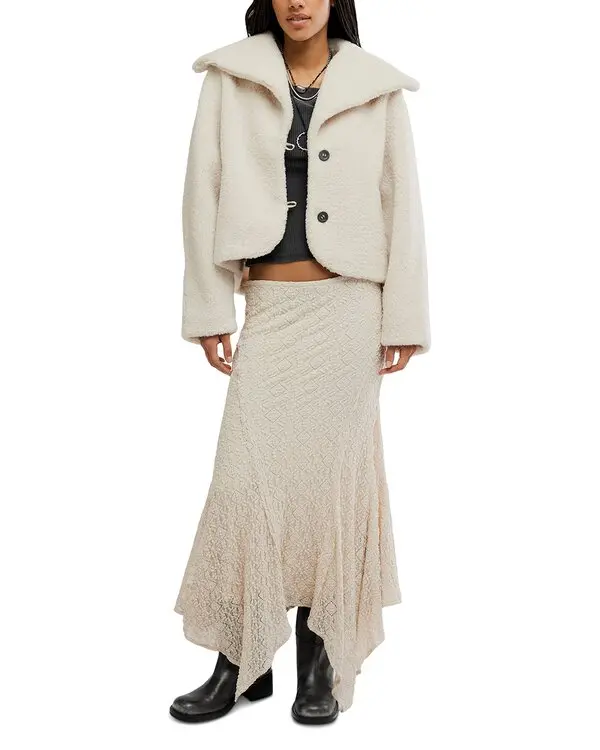 Free People Softest Touch Teddy Jacket - Tea