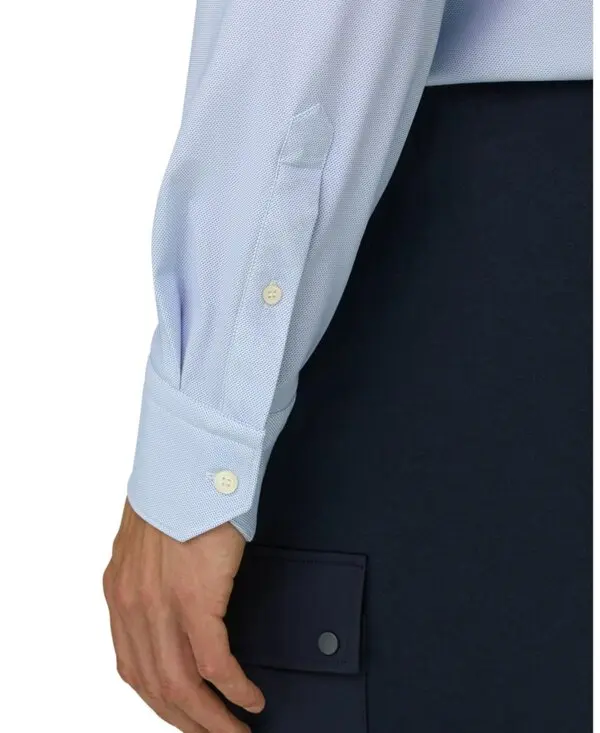 Boggi Milano Micro Patterned Stretch Nylon Slim Fit B Tech Shirt