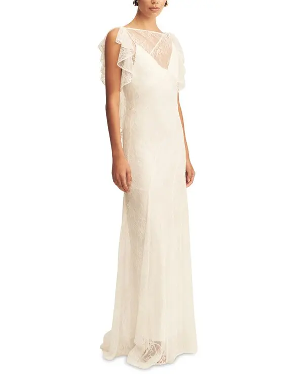 Shona Joy Labyrinth Lace Panel Maxi Dress