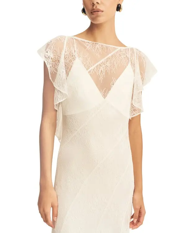 Shona Joy Labyrinth Lace Panel Maxi Dress