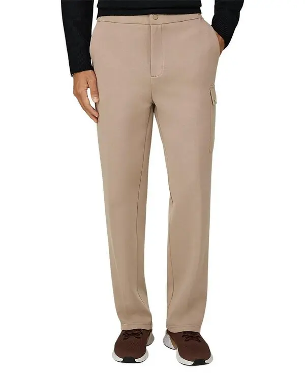 Boggi Milano Cotton Blend Scuba B Tech Joggers - Camel