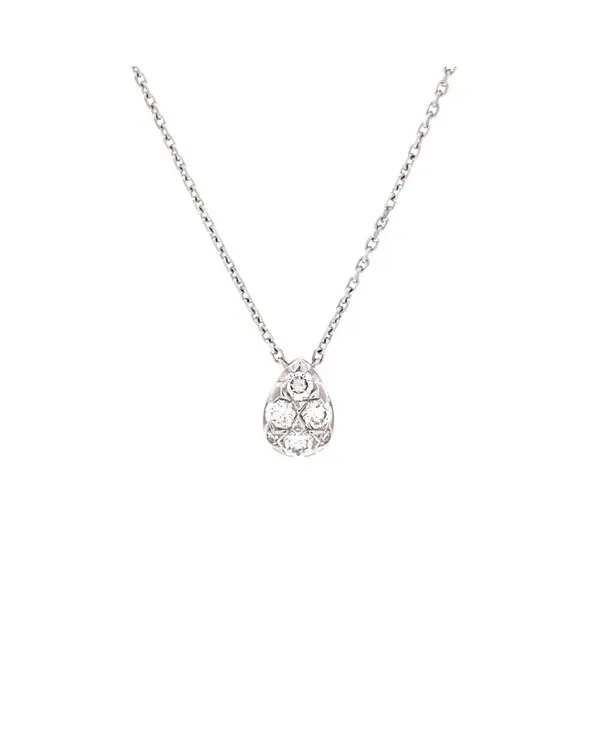 CARTIER Etincelle De Teardrop Pendant Necklace 18k Gold And Diamonds - White