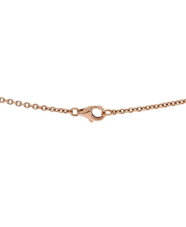 CARTIER Love Interlocking Necklace 18k Rose Gold