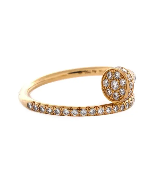 CARTIER Small Juste Un Clou Paved Ring 18k With Diamonds