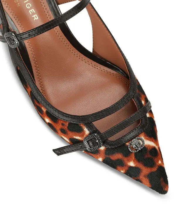Kurt Geiger Knightsbridge Printed Leather Slingback Pumps