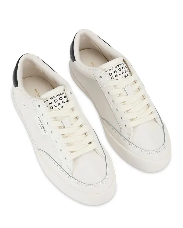 Kurt Geiger London Leather Sneakers - White/black