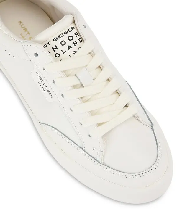 Kurt Geiger London Leather Sneakers - White/black