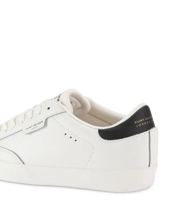 Kurt Geiger London Leather Sneakers - White/black