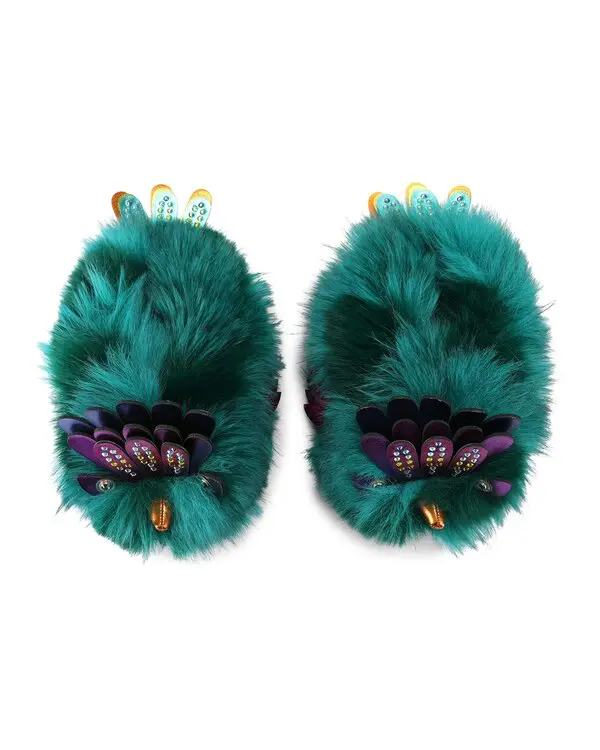 Kurt Geiger Eagle Fluff Slippers