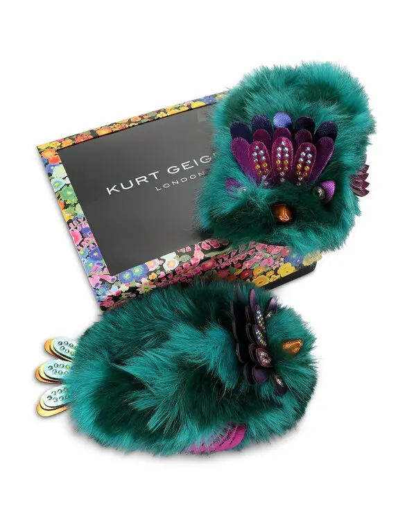 Kurt Geiger Eagle Fluff Slippers