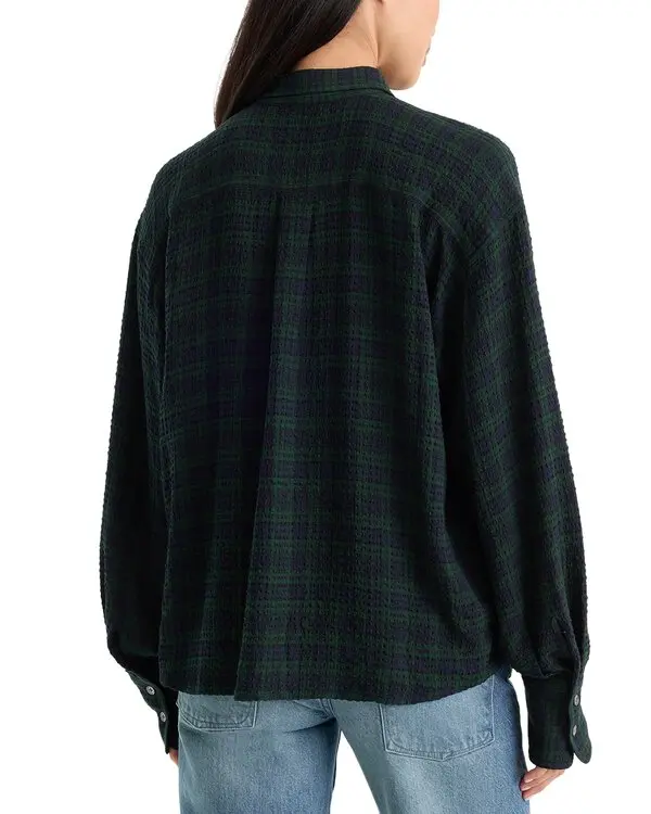 Good American The Crinkle Easy Shirt
