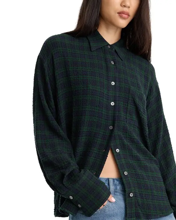 Good American The Crinkle Easy Shirt