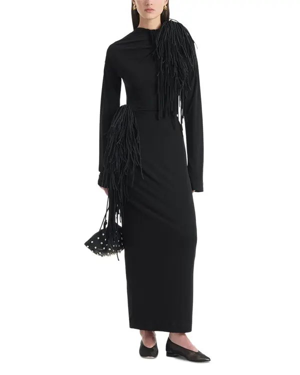 Altuzarra Garland Fringe Trim Dress