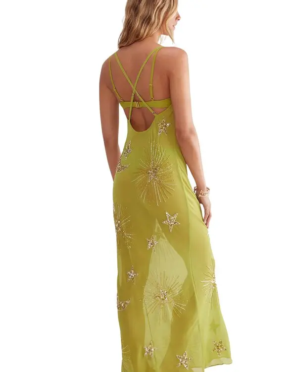 Nasty Gal Celestial Cowl Neck Maxi Beach Dress