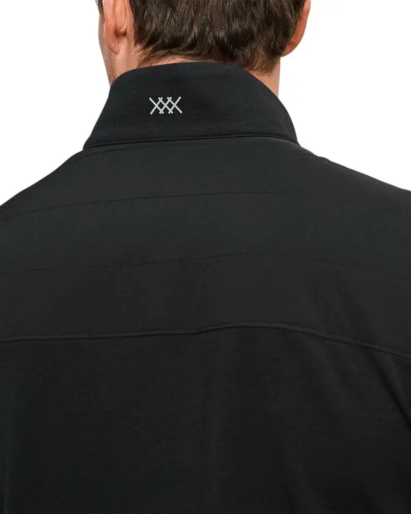 RHONE Stand Collar Quilted Zip Panel Jacket