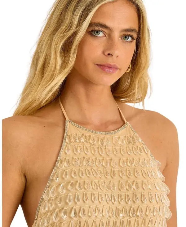 Nasty Gal Droplet Beaded Mini Dress