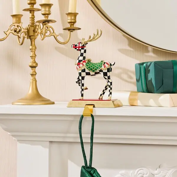 MACKENZIE-CHILDS Westminster Deer Stocking Holder Decor
