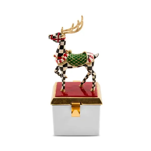 MACKENZIE-CHILDS Westminster Deer Stocking Holder Decor
