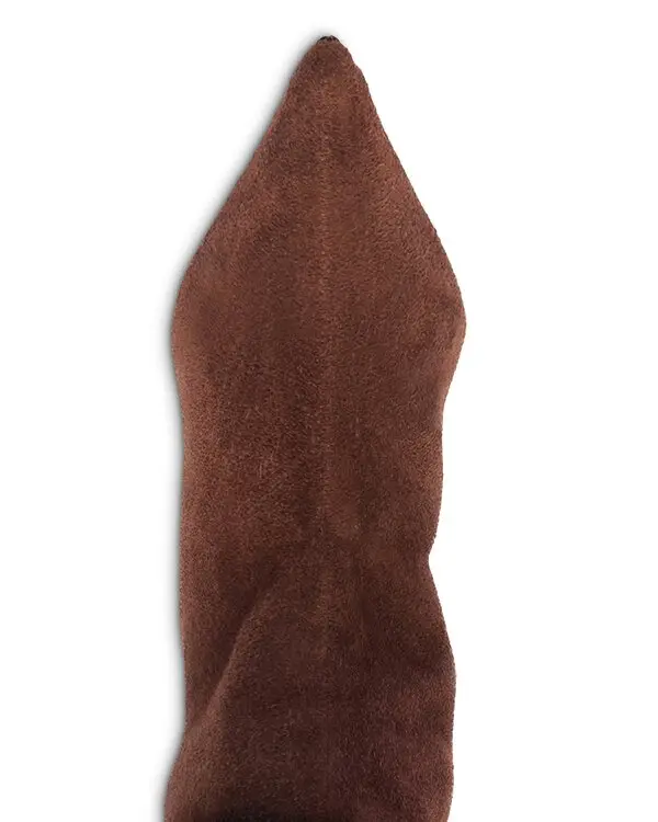 Schutz Harriet Slouchy Suede Mid Calf Boots - Brown