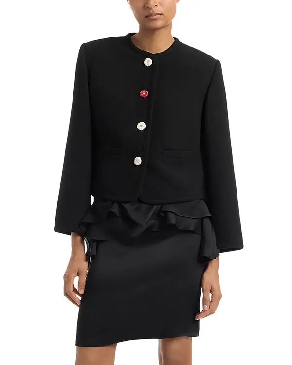 LIBEROWE Cora Wool Flower Button Jacket