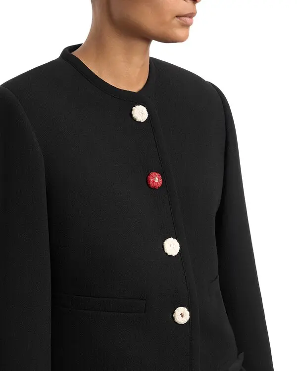 LIBEROWE Cora Wool Flower Button Jacket