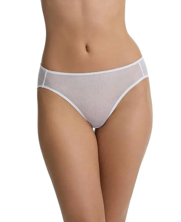 SKARLETT BLUE Jolie Sheer Lace French Cut Brief - White