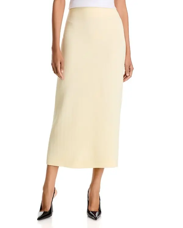 Wardrobe.NYC Crepe Midi Skirt - Butter