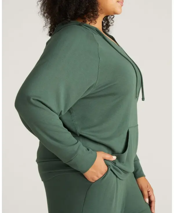 Universal Standard Plus Travelknit V-neck Hoodie