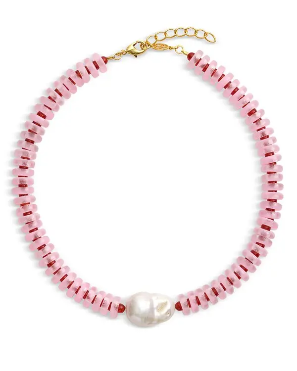 SANDRALEXANDRA New Wave Necklace, 13.5-15 - Pink