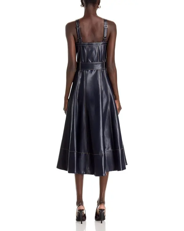 Cinq À Sept Vega Faux Leather Dress