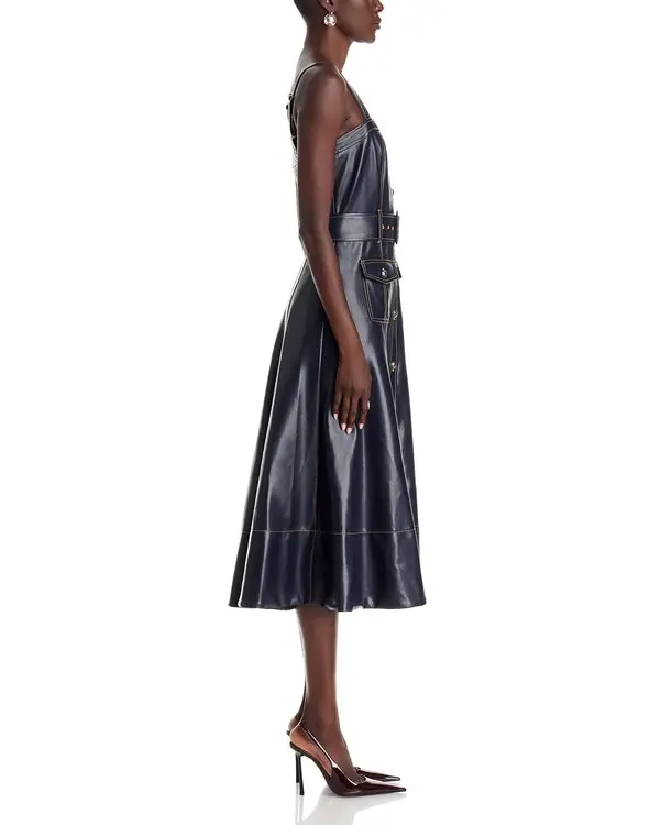 Cinq À Sept Vega Faux Leather Dress