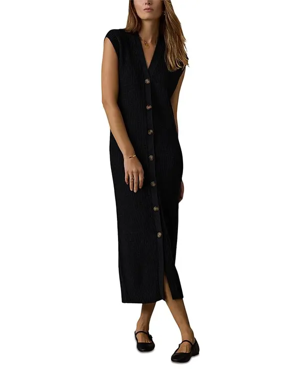 Faherty Brand Miramar Cotton & Linen Duster Dress