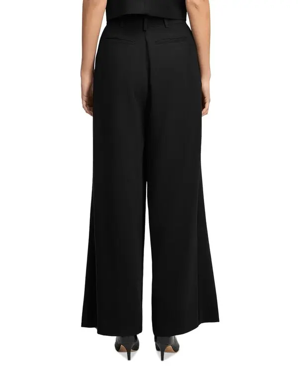 Cinq À Sept Marne Pleated Crepe Pants