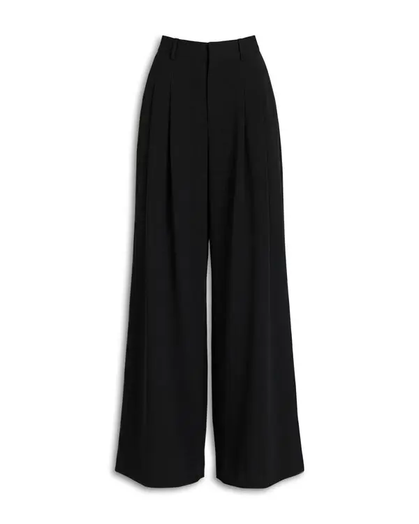 Cinq À Sept Marne Pleated Crepe Pants