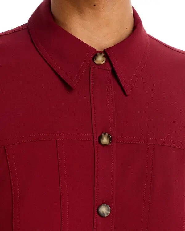 Cinq À Sept Dalissa Pleated Shirt Dress