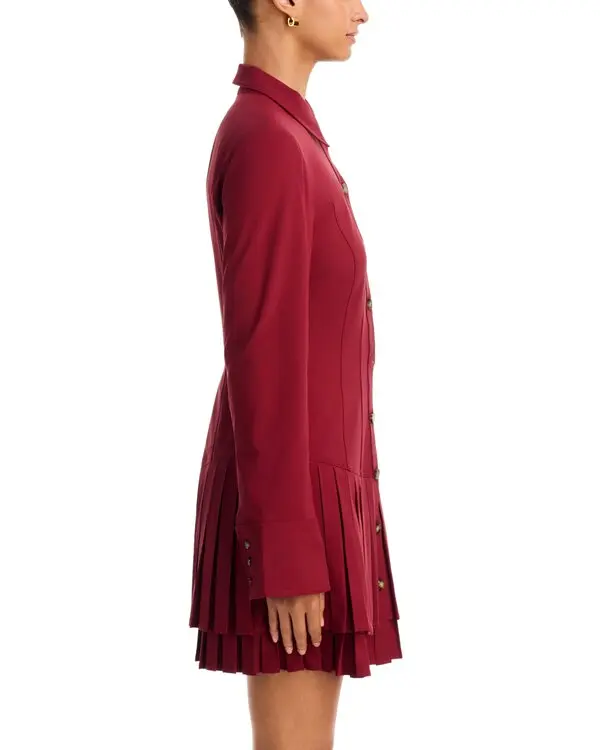 Cinq À Sept Dalissa Pleated Shirt Dress