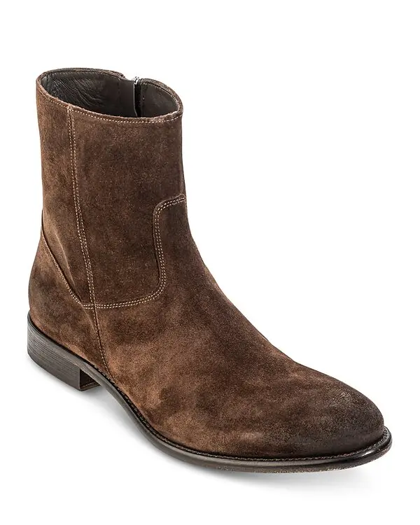To Boot New York Brentwood Brogue Leather Boots - Brown Suede