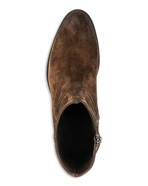 To Boot New York Brentwood Brogue Leather Boots - Brown Suede
