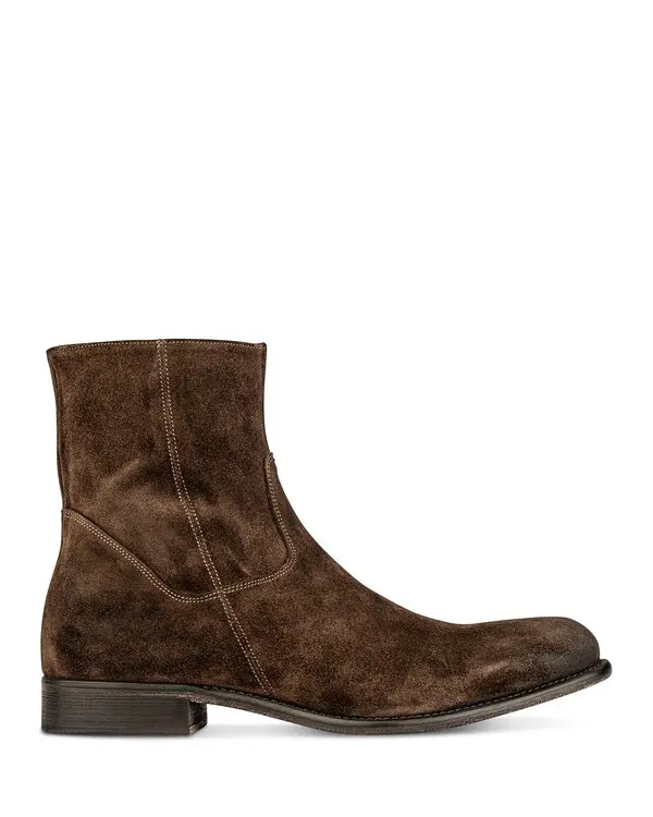 To Boot New York Brentwood Brogue Leather Boots - Brown Suede