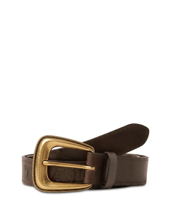 Veronica Beard Trailblazer Arch Leather Belt