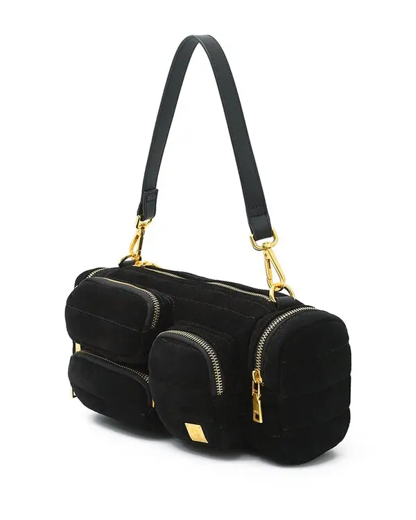 THINK ROYLN Lady Cargo Suede Crossbody - Black