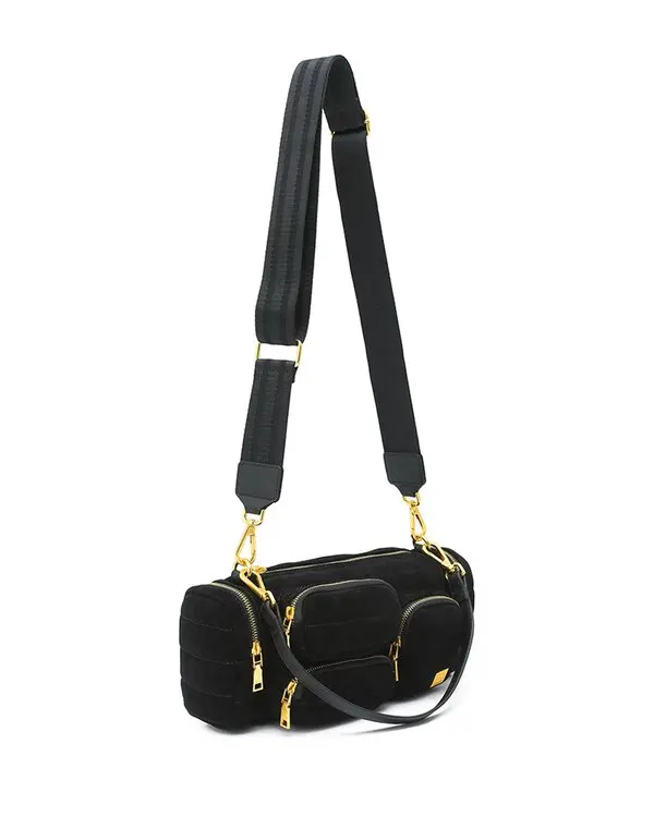 THINK ROYLN Lady Cargo Suede Crossbody - Black