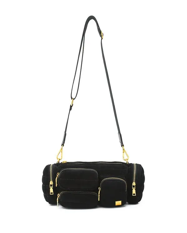 THINK ROYLN Lady Cargo Suede Crossbody - Black