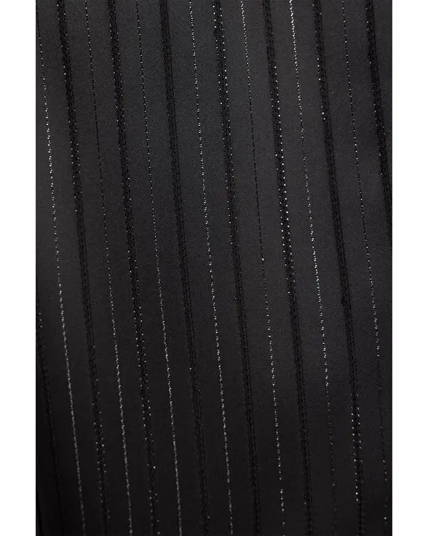 Ramy Brook Irina Satin Stripe Side Tie Dress