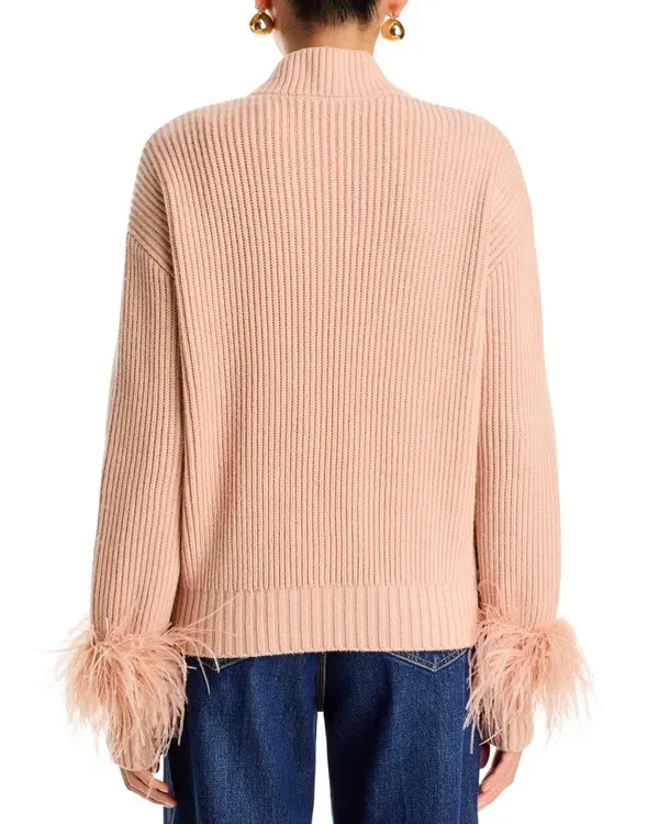 Ramy Brook Laura Mock Neck Cardigan Sweater