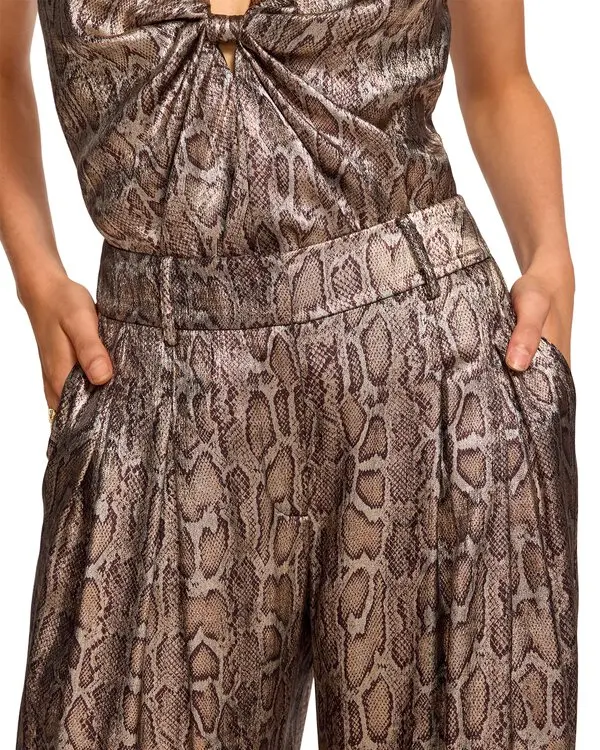 Ramy Brook Oscar Metallic Wide Leg Pants