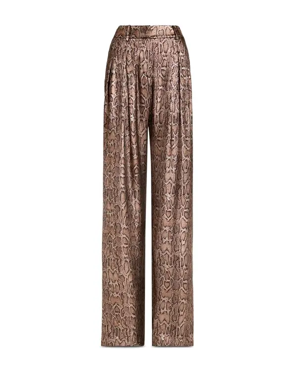 Ramy Brook Oscar Metallic Wide Leg Pants